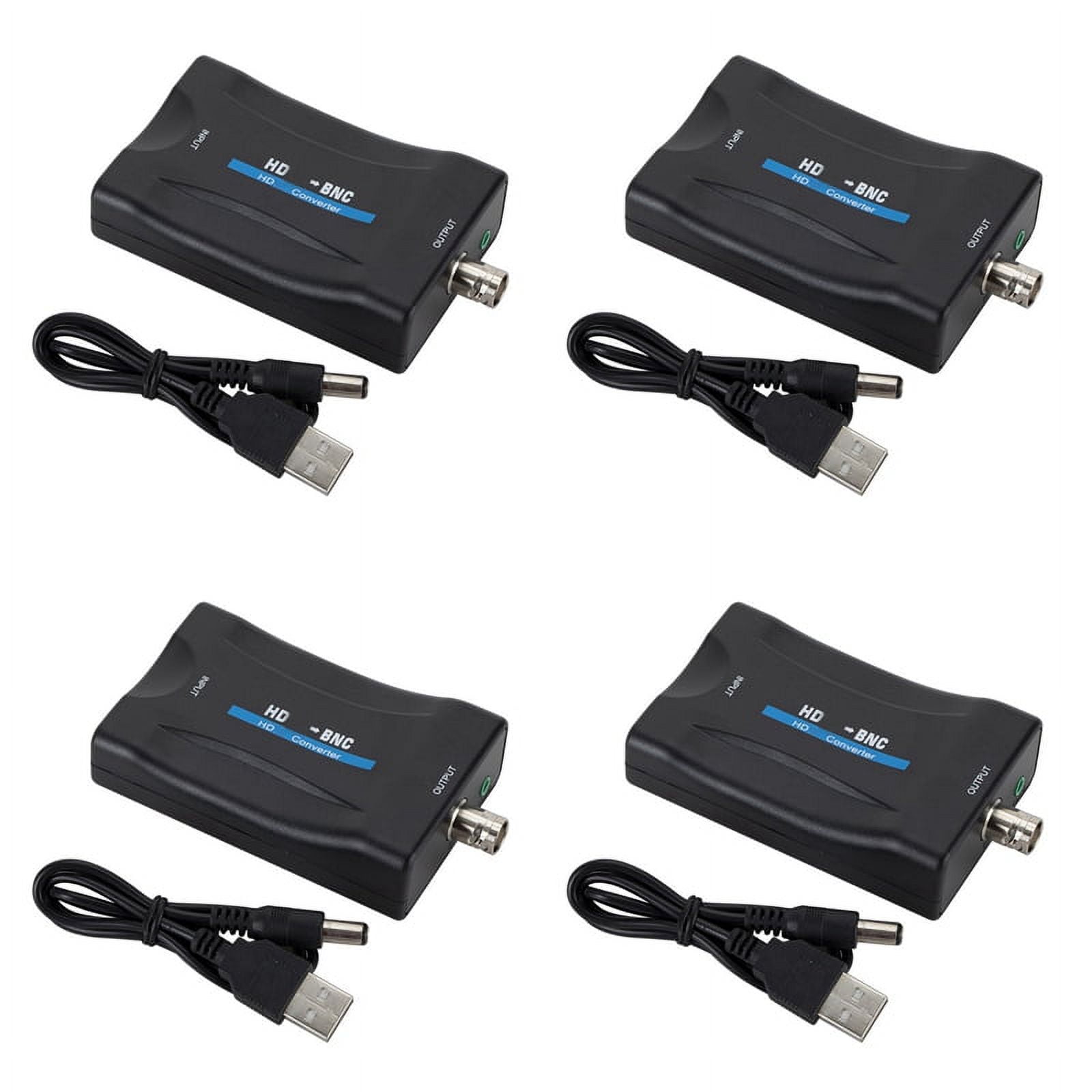4X to BNC Video Audio Converter Adapter Compatible PAL/NTSC with USB ...