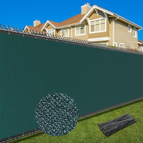 4X25FT Privacy Screen Fence, Heavy Duty Fencing Shade Cover, 170GSM 90% ...