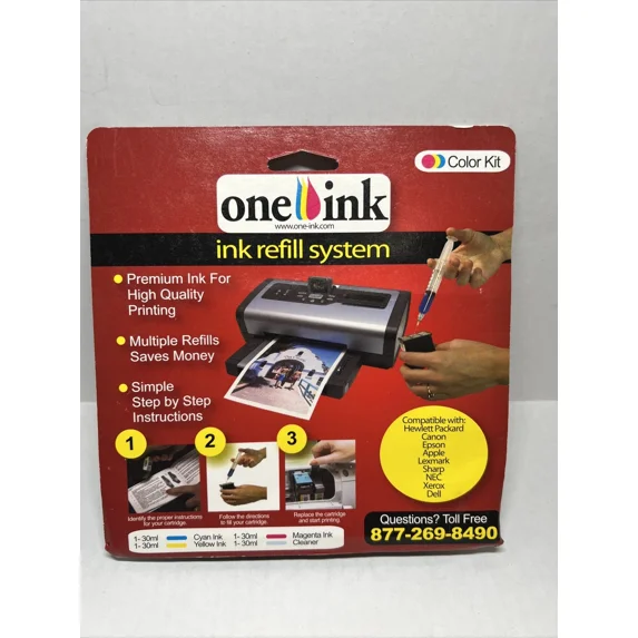 4X30Ml Bottle Color Ink Jet Cartridge Refill Kit For Hp Canon Epson ...