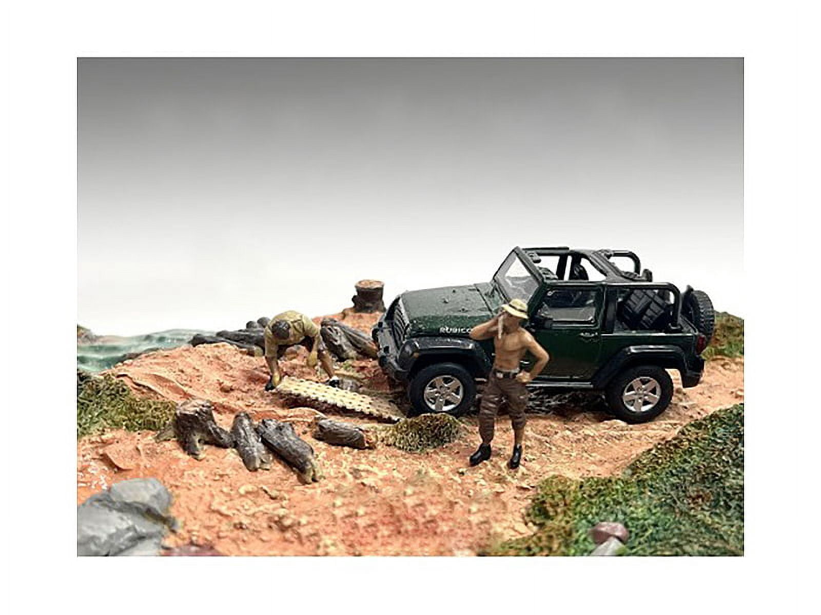 "4X4 Mechanics" 2 Piece Diecast Figure Set 1 for 1/43 Scale Models by ...