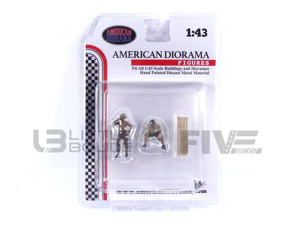 4X4 Mechanics 2 Piece Diecast Figure Set 1 for 1/43 Scale Models by ...