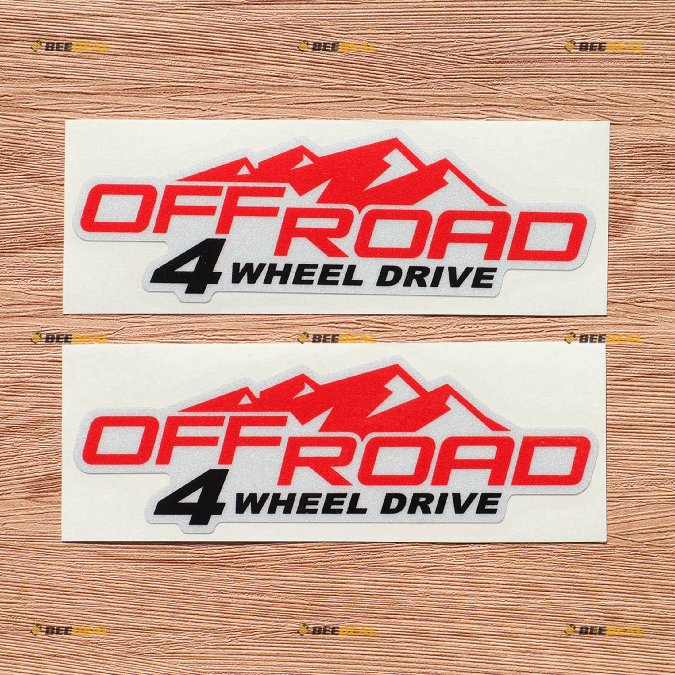 4X4 Mountains Off Road 4WD Car Truck Vinyl Decal Sticker - 2 Pack ...
