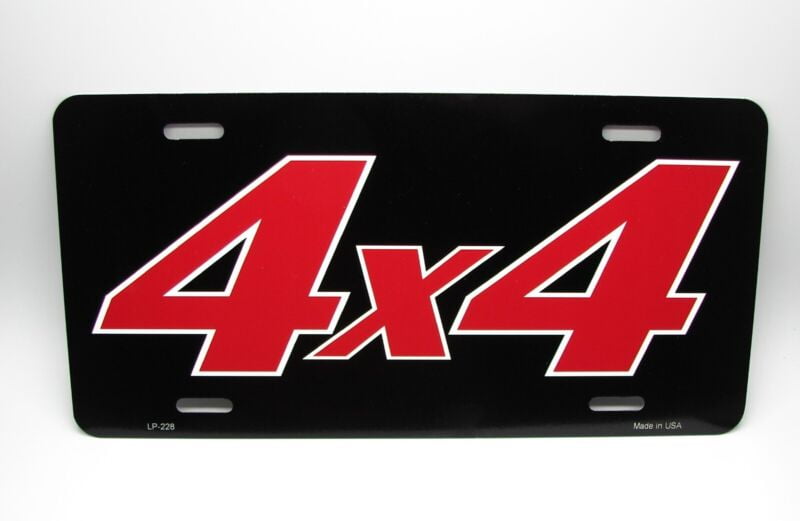 4X4 OFF ROAD FOR TRUCK SUVS METAL CAR NOVELTY LICENSE PLATE AUTO TAG ...