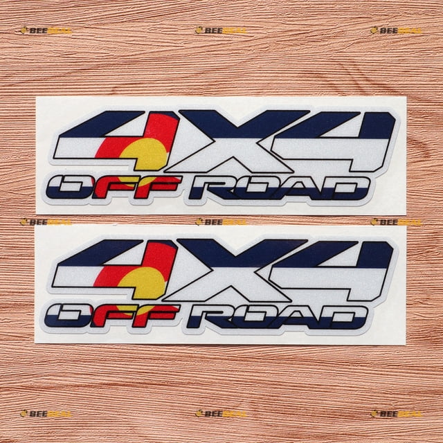 4X4 Off Road 4WD Colorado State Flag Car Truck Vinyl Decal Sticker - 2 ...