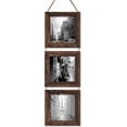 4X4 Picture Frame, Wall Hanging Picture Frames Collage with 3 Opening ...