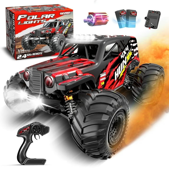 LOHEER 1:14 RC Cars for Adults Fast 42 mph, 4WD Off-Road RC Trucks with ...
