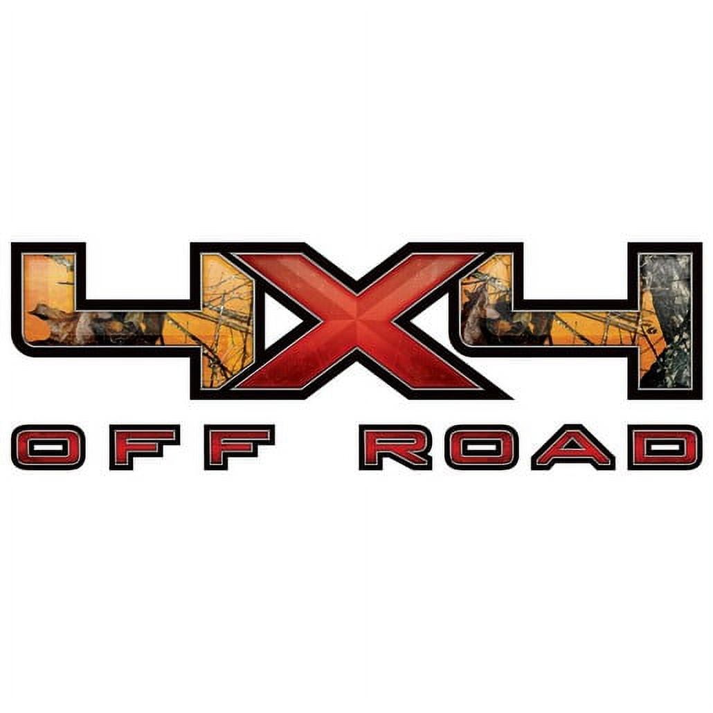 4X4 Red X Mossy Oak Camo Decal - Blaze - Walmart.com
