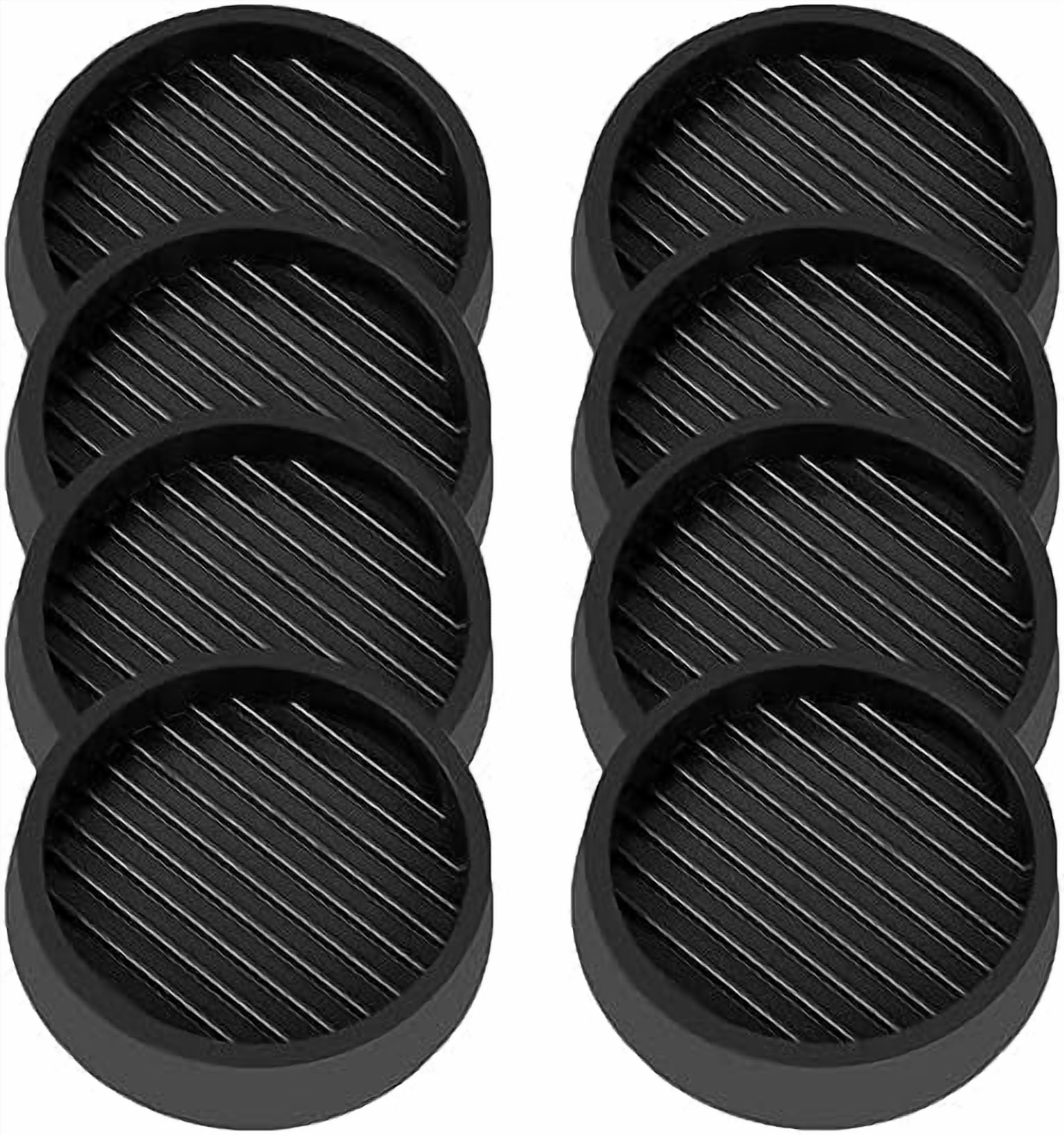 4X4 Round Rubber Caster Cups, Non Slip Furniture Pads, Anti-Slip ...
