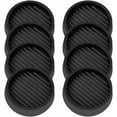 4X4 Round Rubber Caster Cups, Non Slip Furniture Pads, Anti-Slip ...