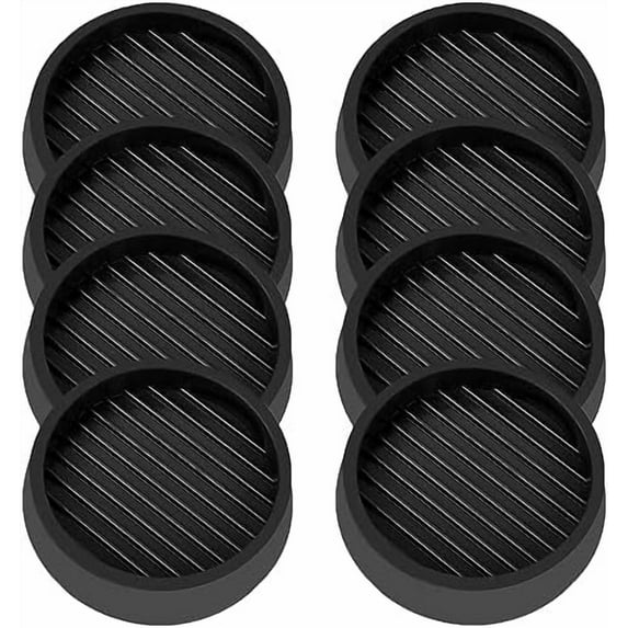 4X4 Round Rubber Caster Cups, Non Slip Furniture Pads, Anti-Slip ...