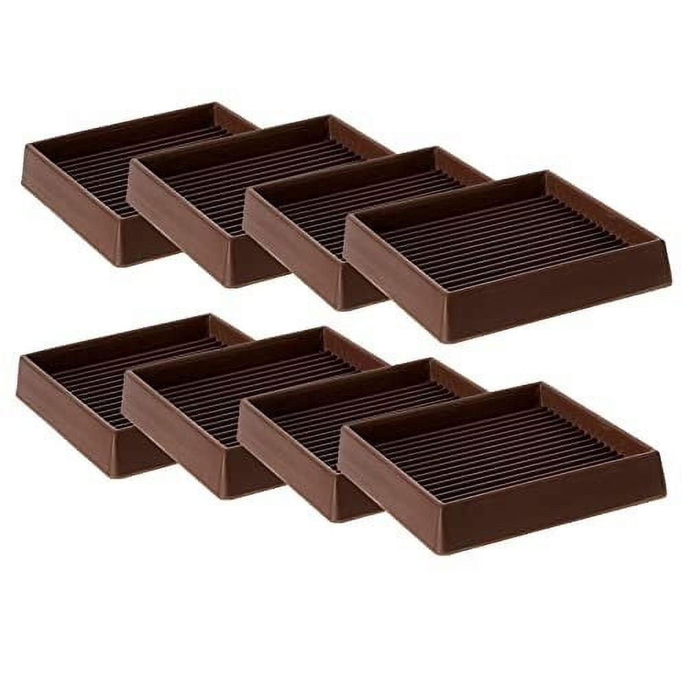 4X4 Square Rubber Furniture Caster Cups with Anti-Sliding Floor Grip ...