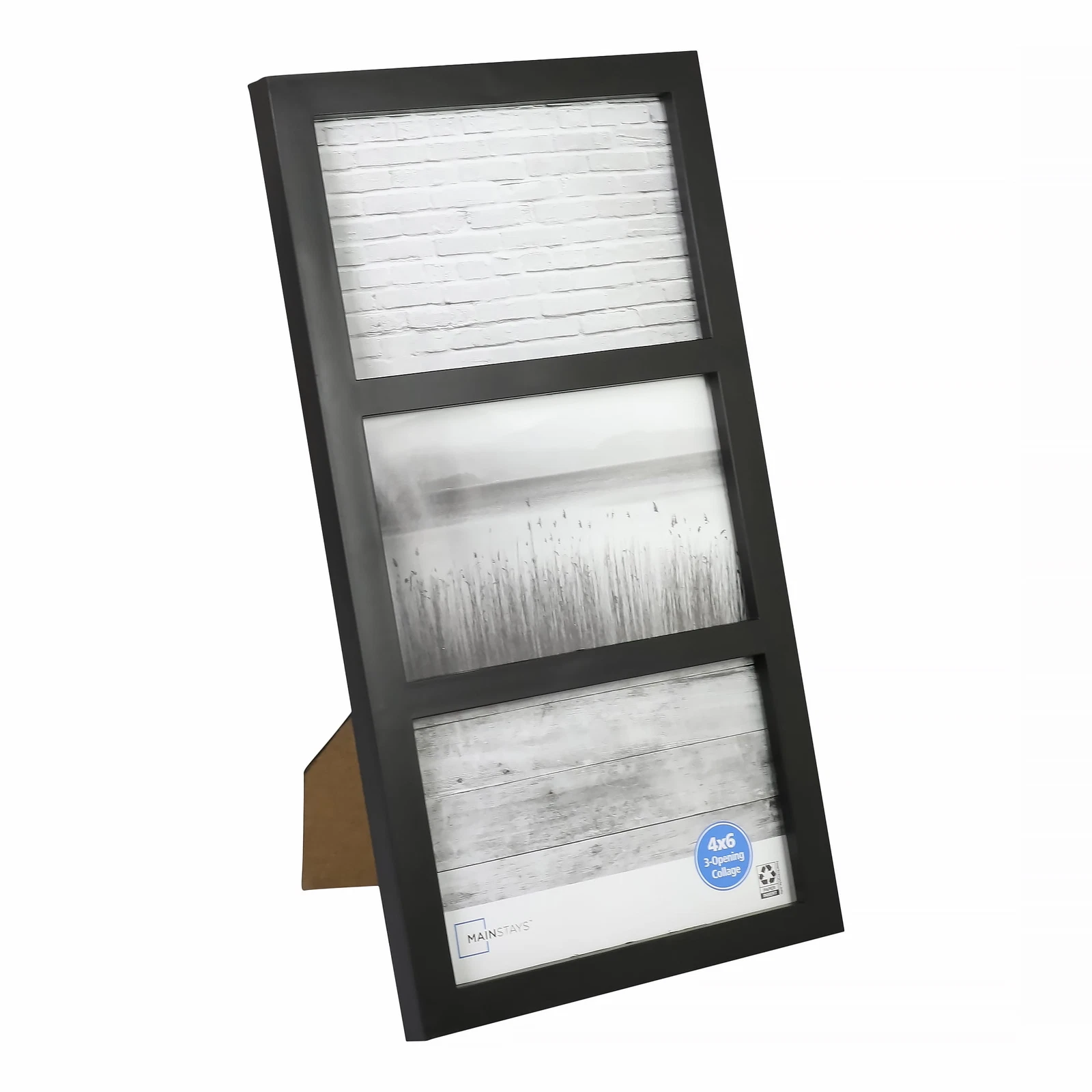 4X6 3-Opening Linear Gallery Collage Picture Frame, Black - Walmart.com