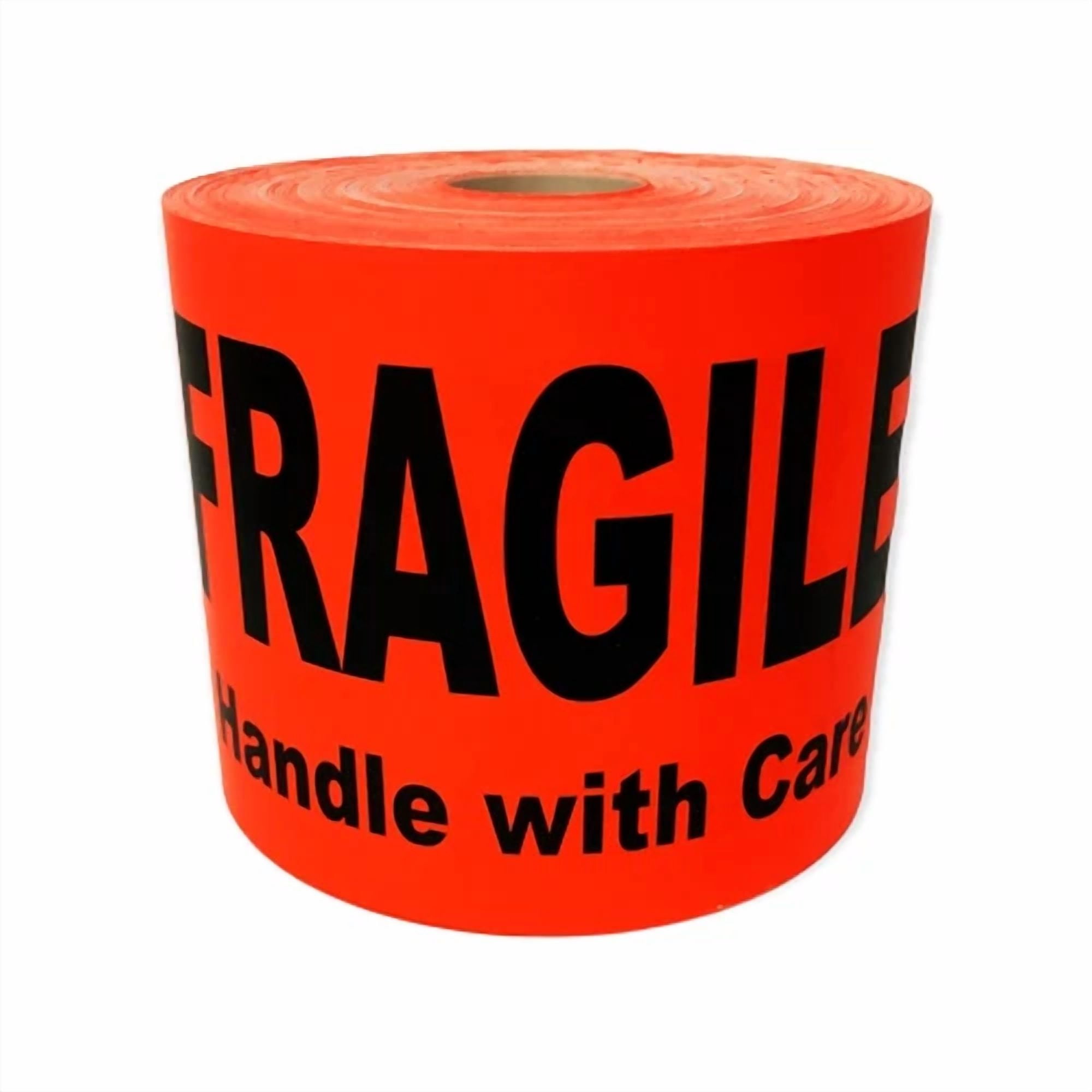 4X6 Fragile Handle With Care Labels Red Shipping Pallet Adhesive ...