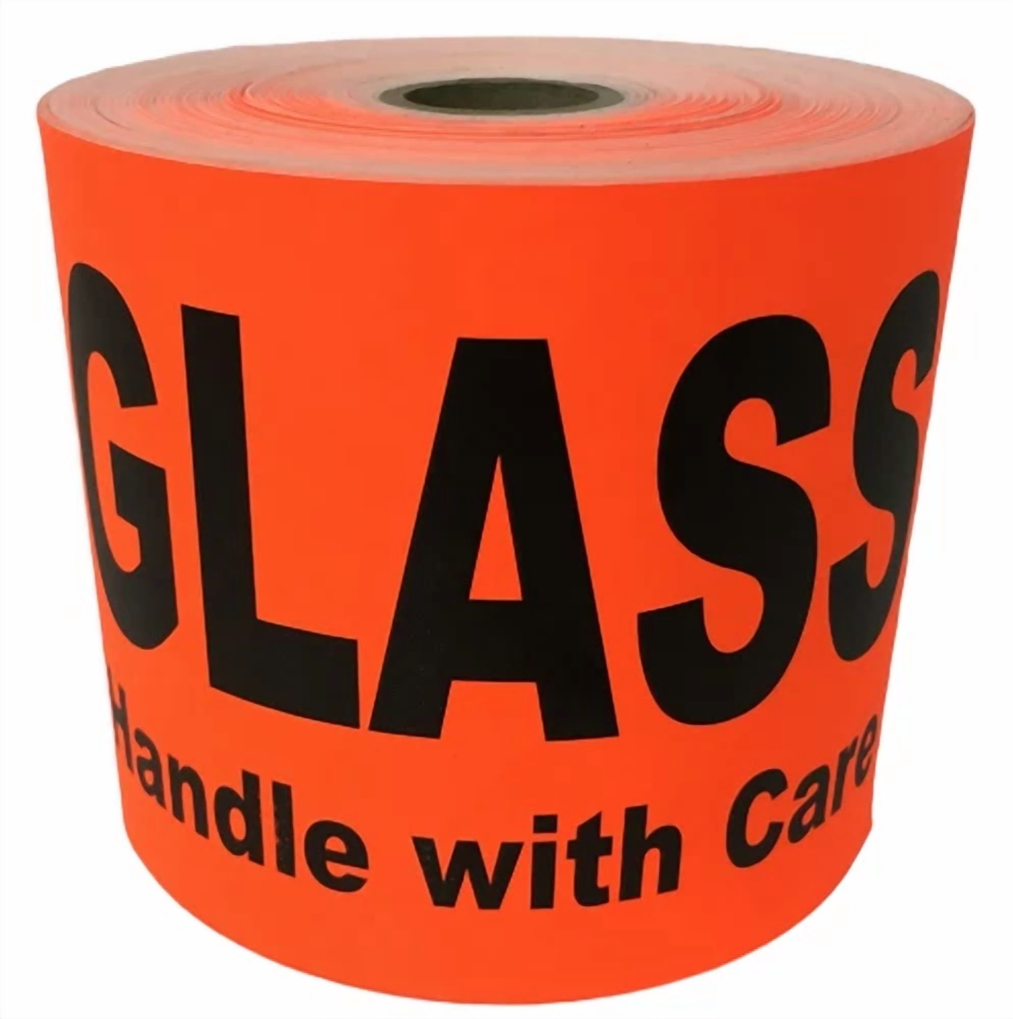 4X6 Glass Handle With Care Labels Red Shipping Pallet Adhesive Stickers ...
