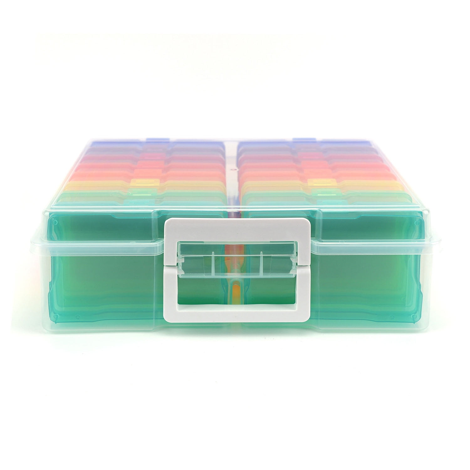 4X6 Inch Plastic Photo Storage Box Multi Color Functional Portable Card ...