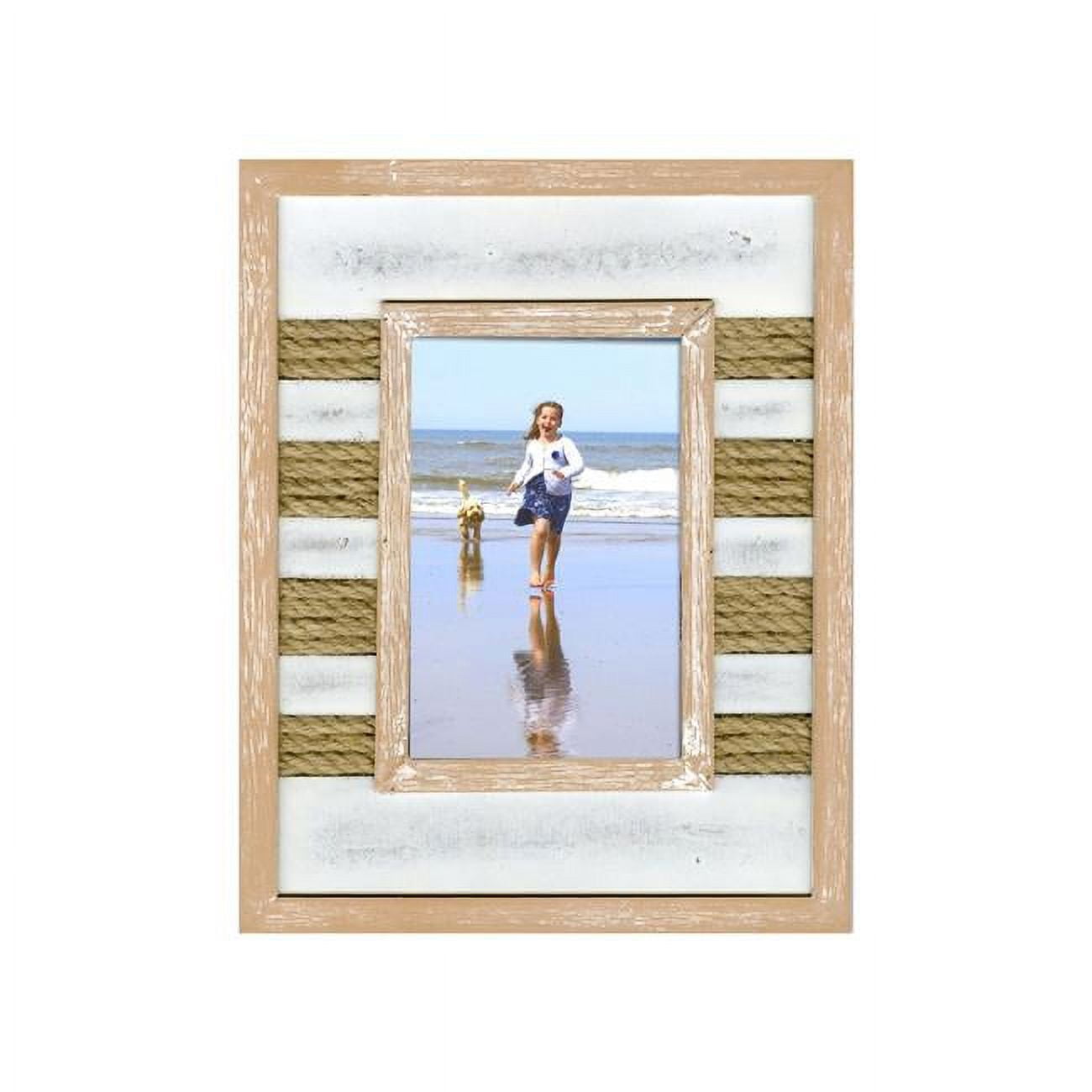 4X6 NAUTICAL ROPE WHITE TABLE TOP PICTURE FRAME - Walmart.com