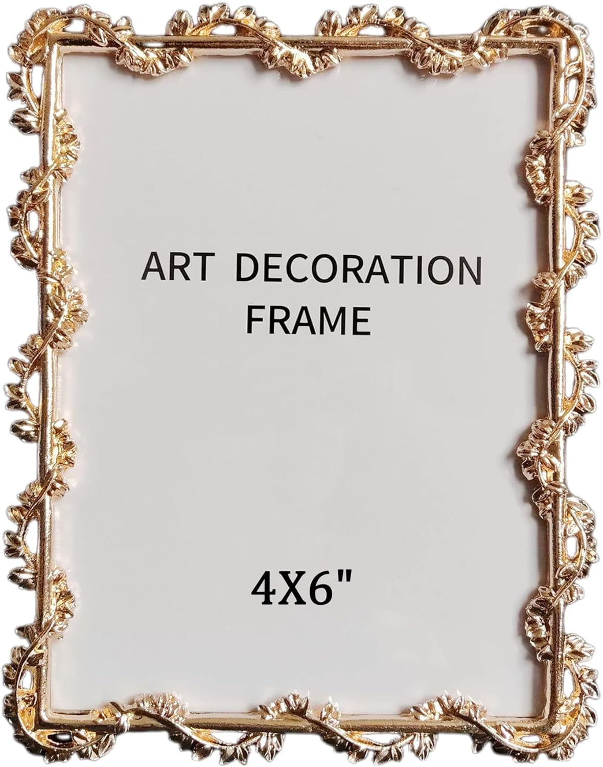 4X6in Modern Minimalist Picture Frames, Luxury Unique Ornate Gold Vine ...