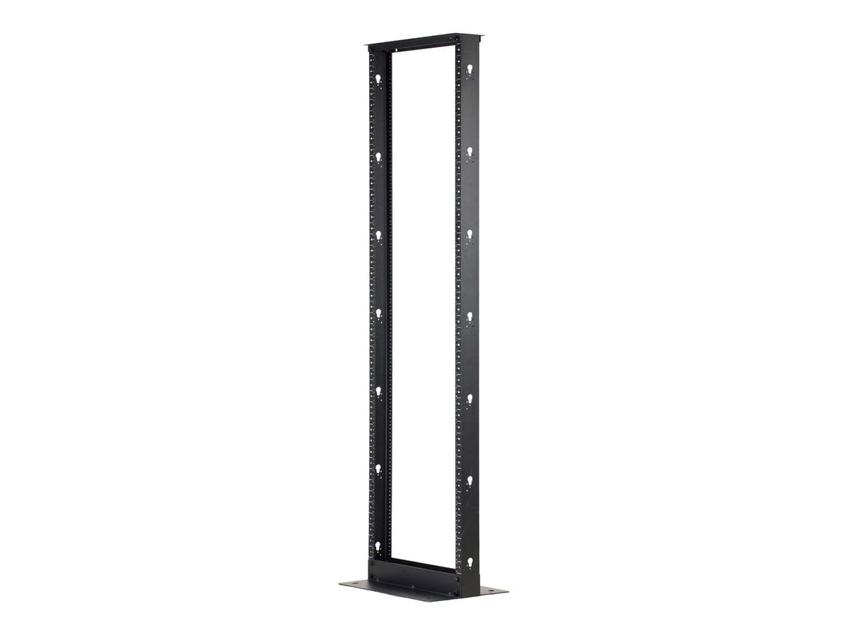 4XEM 2-Post Open Frame Rack, 300kg load capacity 19-inch rackmount ...