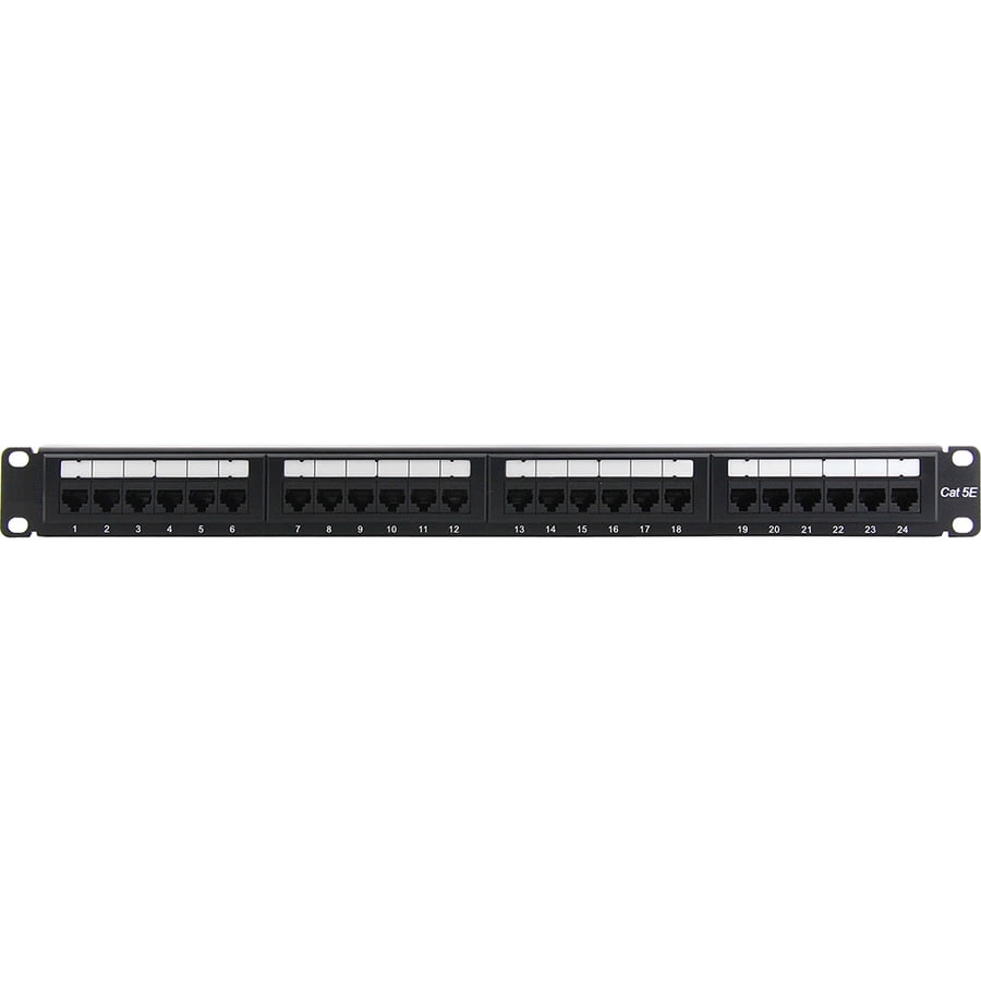 4XEM 24 Port CAT5E Rackmount Patch Panel - Walmart.com