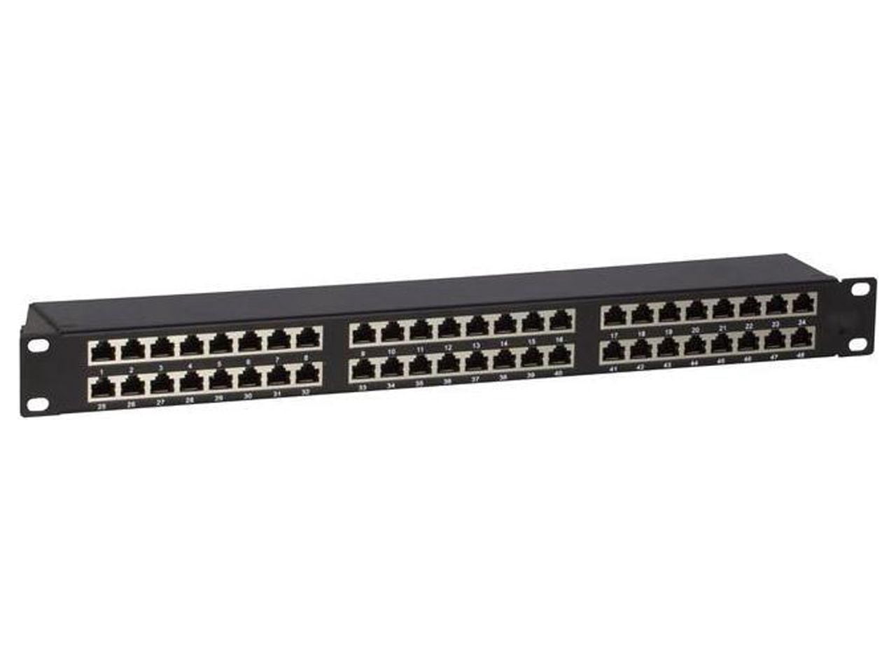 4XEM 48 Port Cat 6A Patch Panel 4XCAT6APATCH48 - Walmart.com
