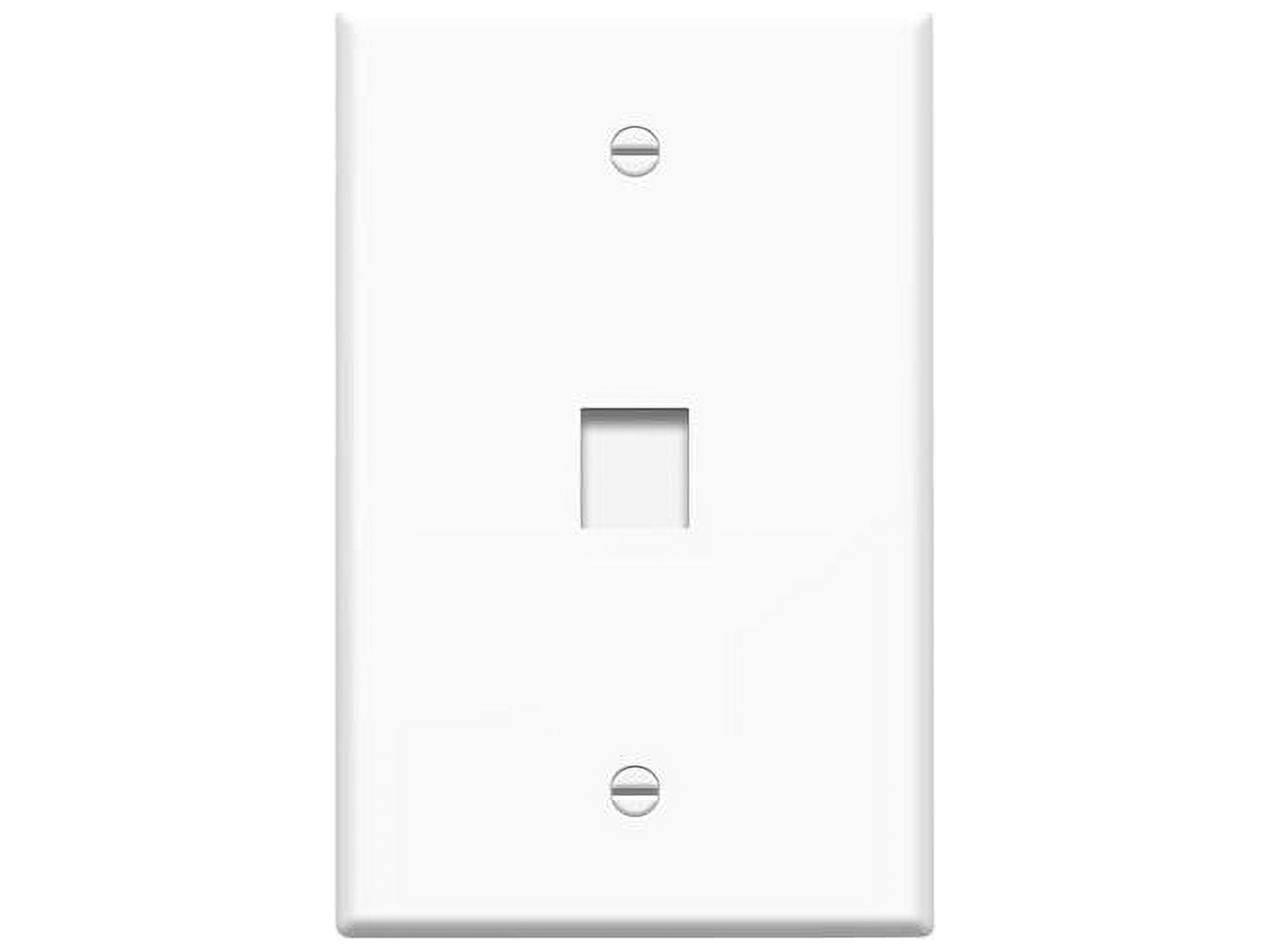 4XEM 4XFP01KYWH 1 Outlet RJ45 Wall Plate/ Face Plate White - Walmart.com