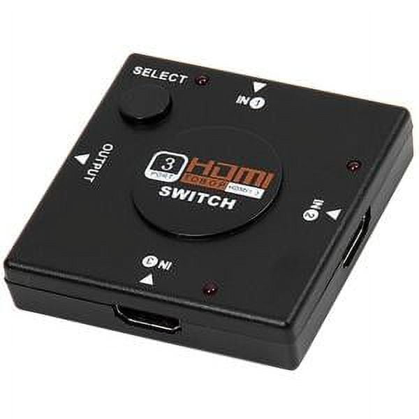 3PORT COMPACT HDMI SWITCH 3 TO 1 MINI AUTO SWITCH 1080P HD - Walmart ...
