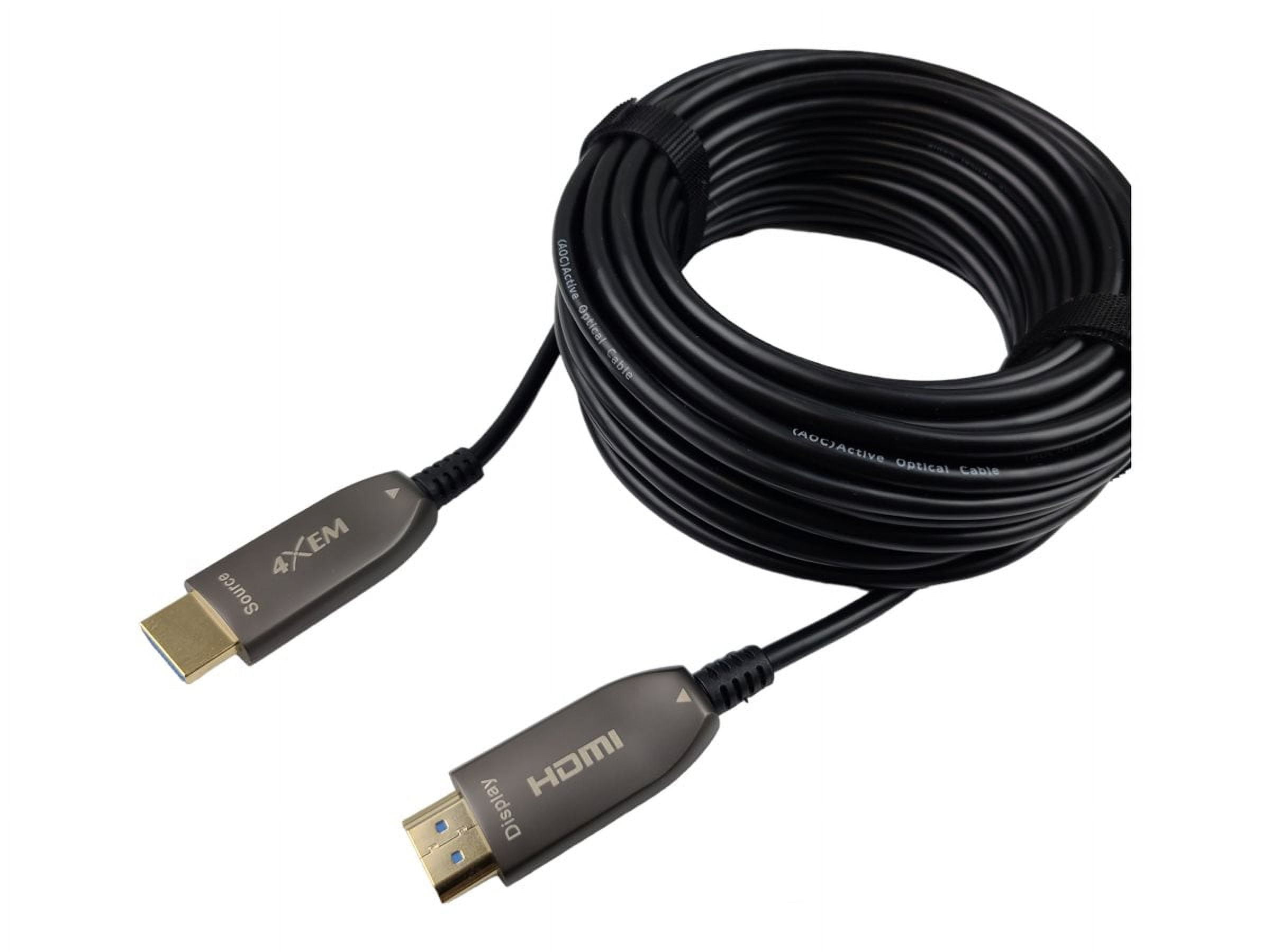 4XEM 50M 165FT Active Optical Fiber 2.1 HDMI 4XFIBERHDMI50M8K - Walmart ...