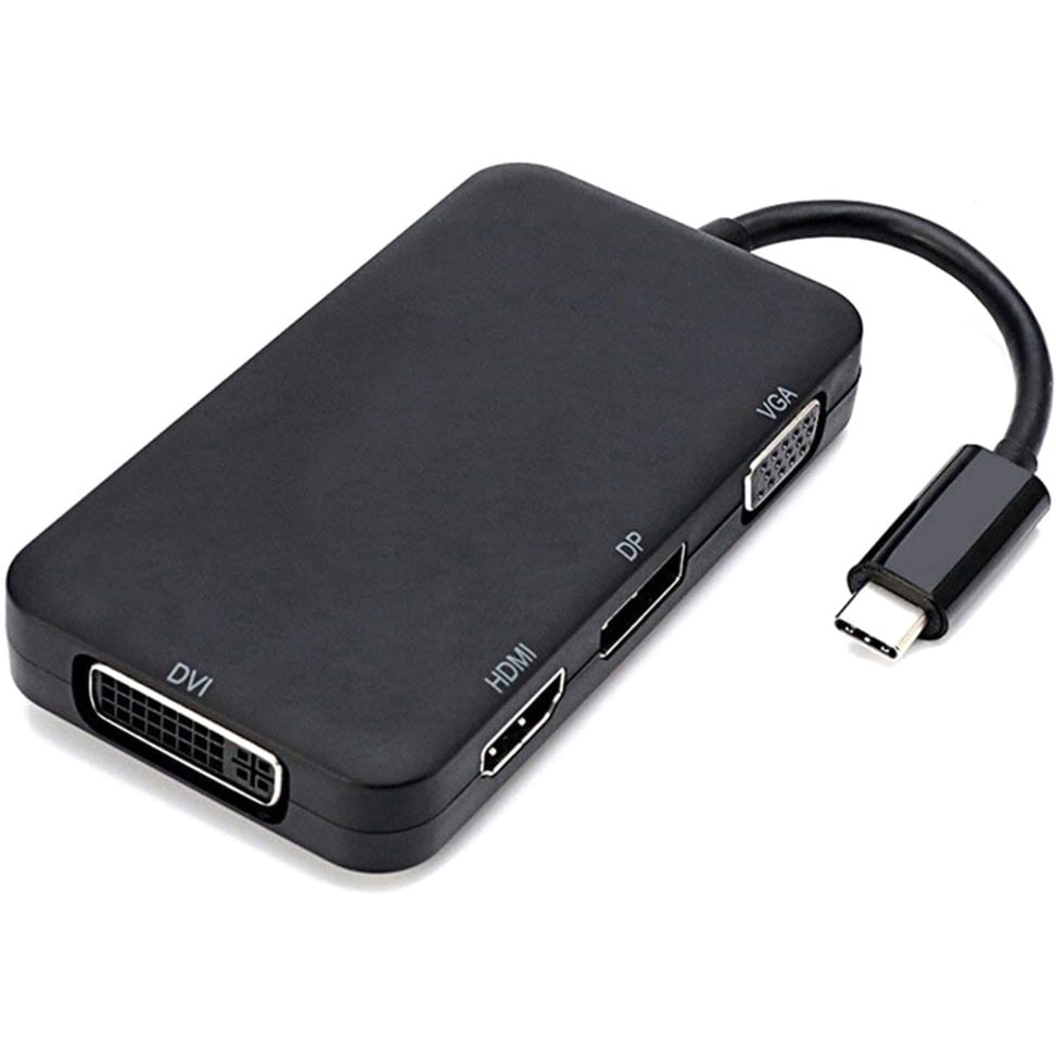 4XEM Usbc 4In1 Multiport Video Pd Charging Dvi Hdmi Vga Dp ...