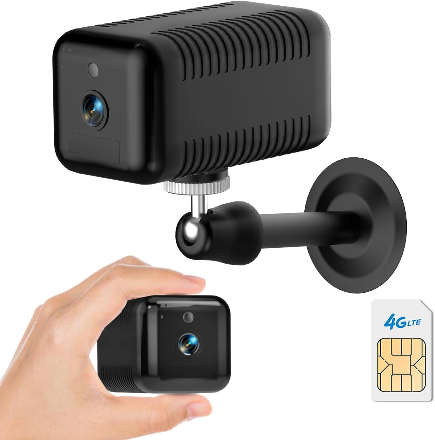 4XIULIN LTE Cellular Camera Indoor, Portable No WiFi Security Camera ...