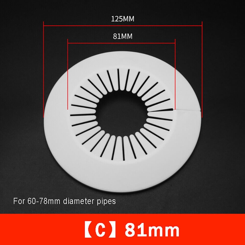 4XVersatile Pipe Plate Duct Cover Covering Wall Holes Cable Bushing ...