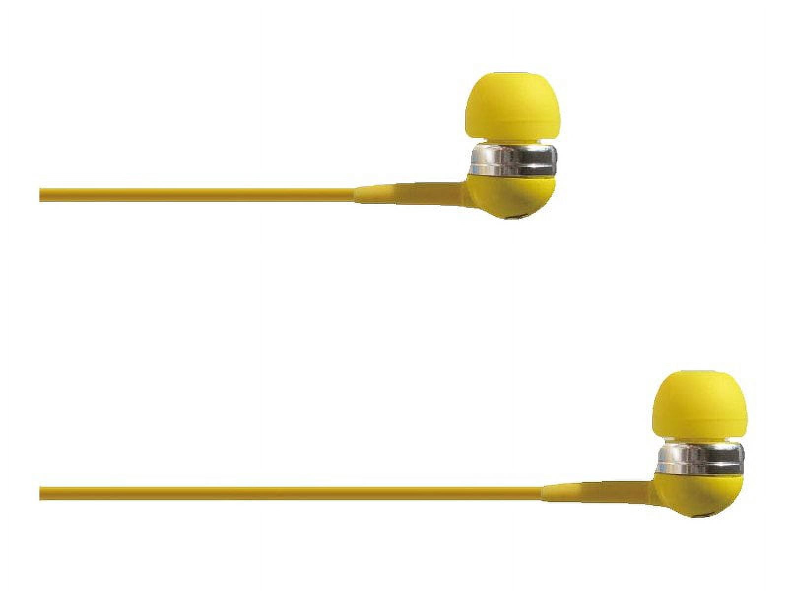 4XEM Ear Bud Headphone Yellow - Walmart.com