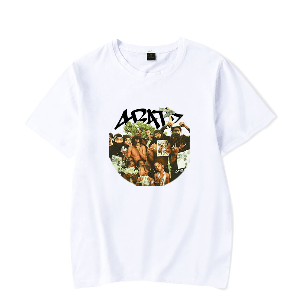 4batz Merch T-Shirt Short Sleeve u made me a st4r Album Cover T Shirt ...