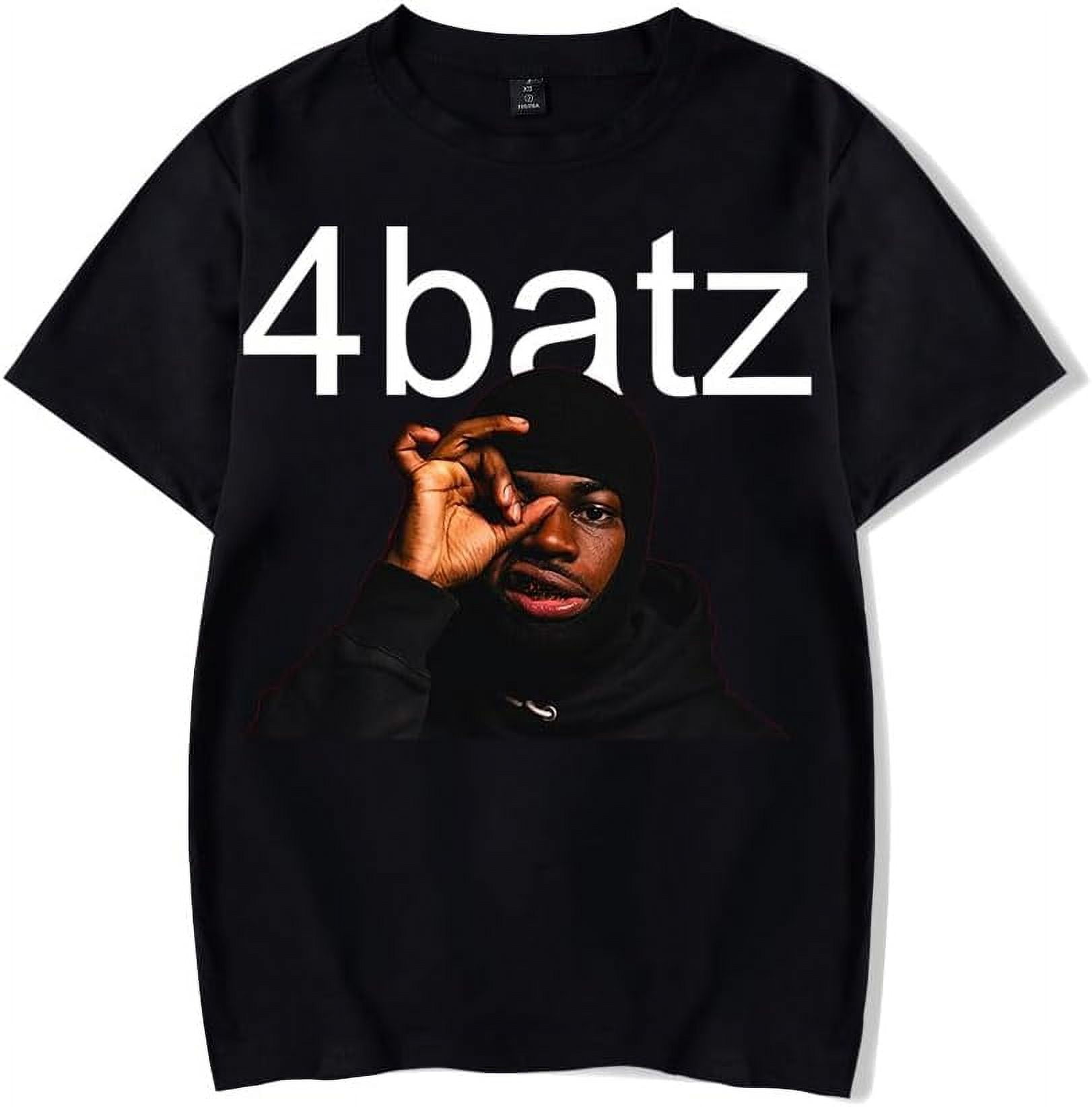 4batz Rapper Logo T-Shirt Women Men Summer Rapper Hiphop Crewneck Short ...