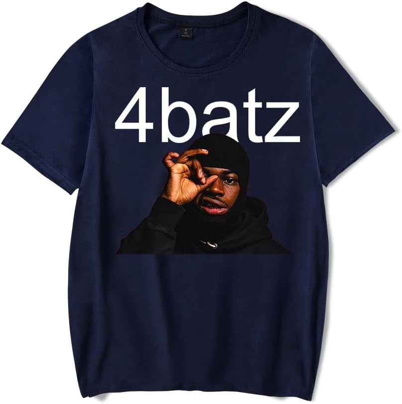 4batz Rapper Logo T-Shirt Women Men Summer Rapper Hiphop Crewneck Short ...