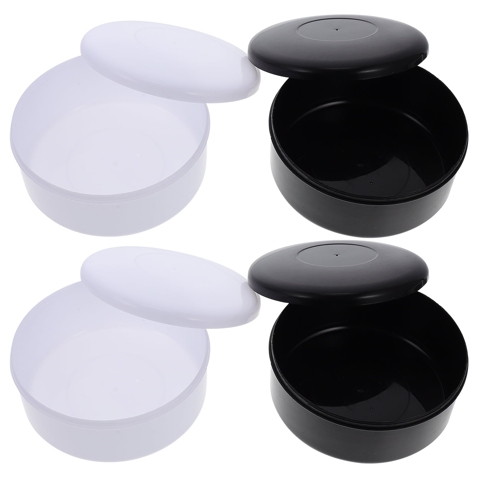 4boxes Chess Game Pieces Storage Box Go Chess Pieces Can with Lid Black ...