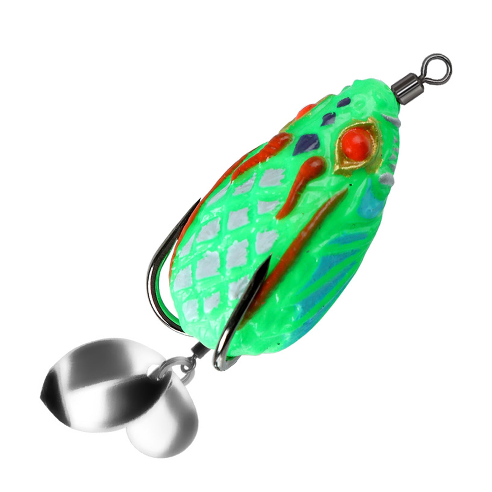 4cm 5.8g Ray Frogs Crankbait Lures PVC Fishing Lures with Double Hook ...