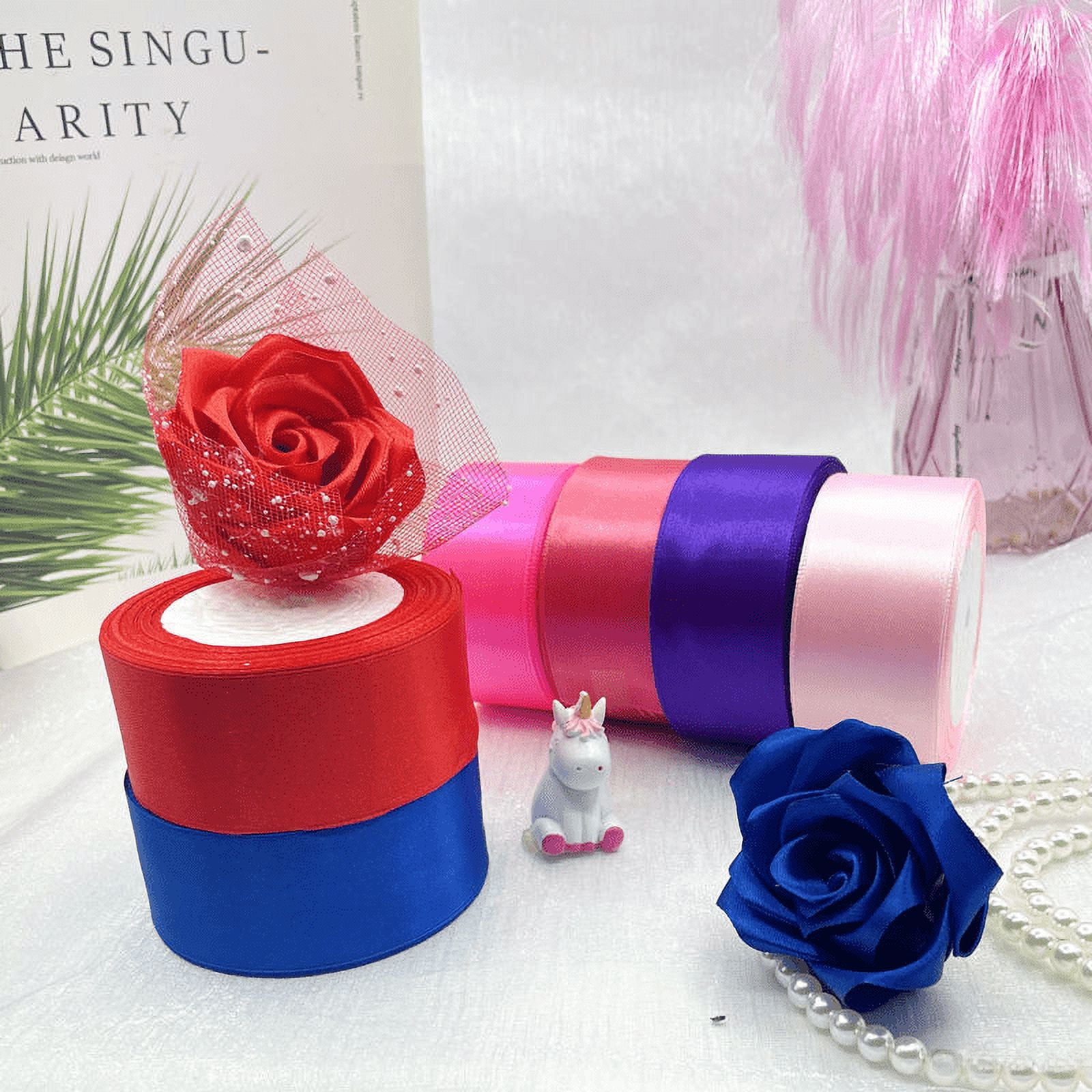 4cm Ribbon Handmade Rose Flower Material Packaging Gift Box Decorative ...