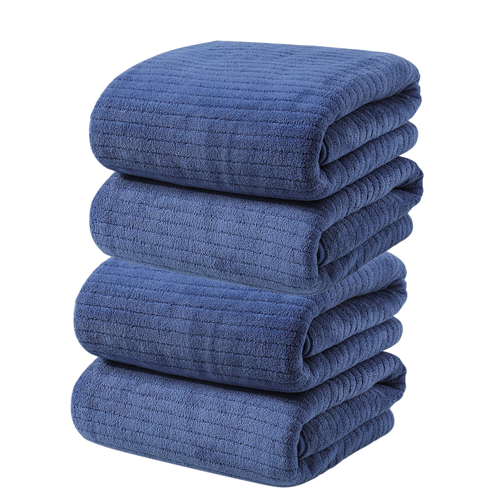 4cp Velvet Towel, Adult Bath Towel, Strip Pattern Design, Ultra ...