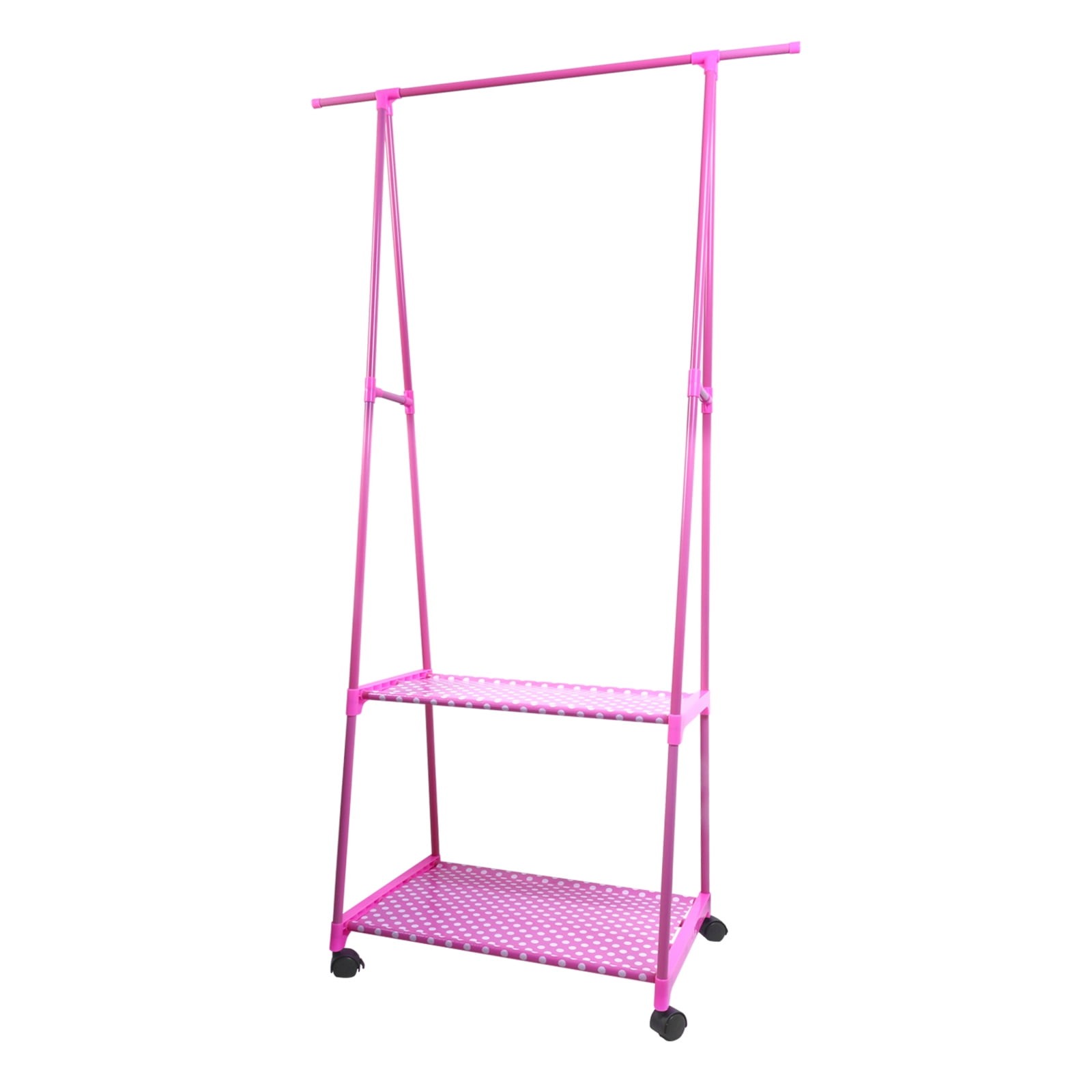 4ezlife Triangle Clothes Rack with Wheels, Rolling Garment Rack with 2 ...