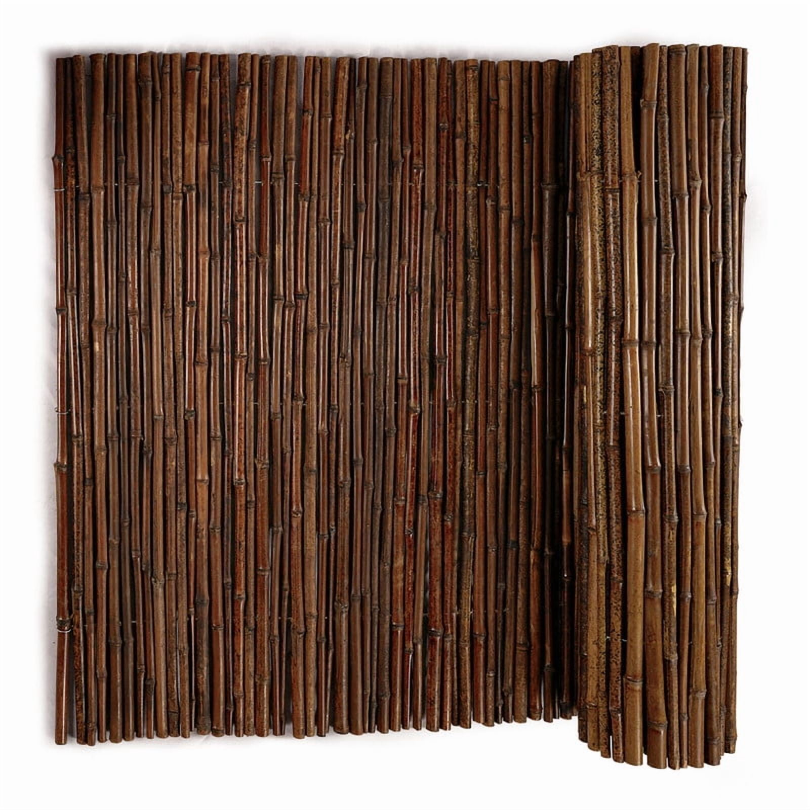 4ft * 8ft Carbonized Bamboo Cane Fence for Garden Balcony Decoration ...