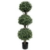 3 ft. Artificial Potted Spiral Green Cedar Topiary - Walmart.com