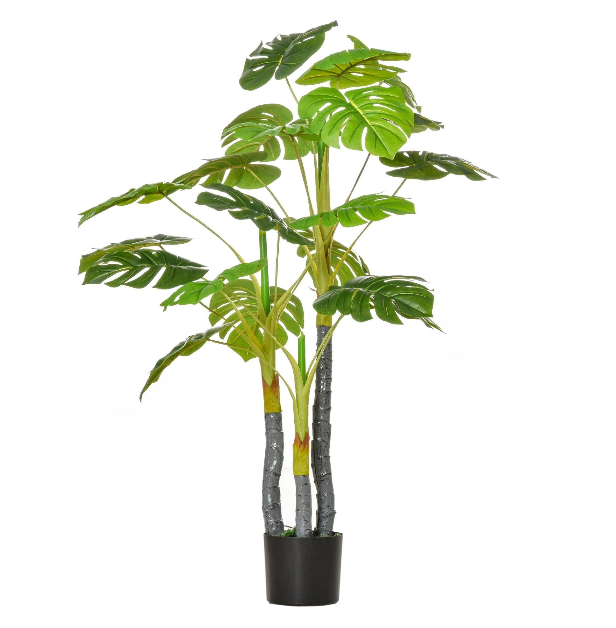 4ft Artificial Monstera Tree, Fake Split Leaf Plant - Indoor/Outdoor ...