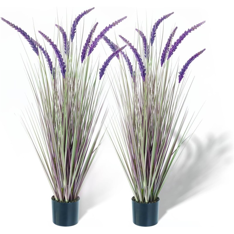 4ft Artificial Veronica Spiked Speedwell Grass, 47in Faux Veronica ...