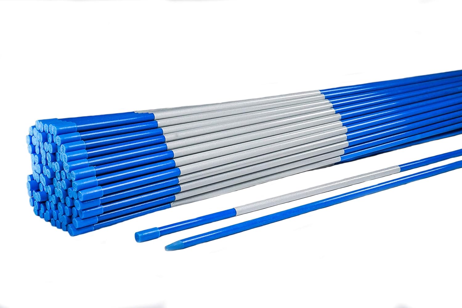 4ft Blue Driveway Markers - Hy Viz Reflective Tape, Pointed Tip, Armor ...