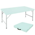 4ft Blue Portable Folding Table Indoor&Outdoor Maximum Weight 135KG ...