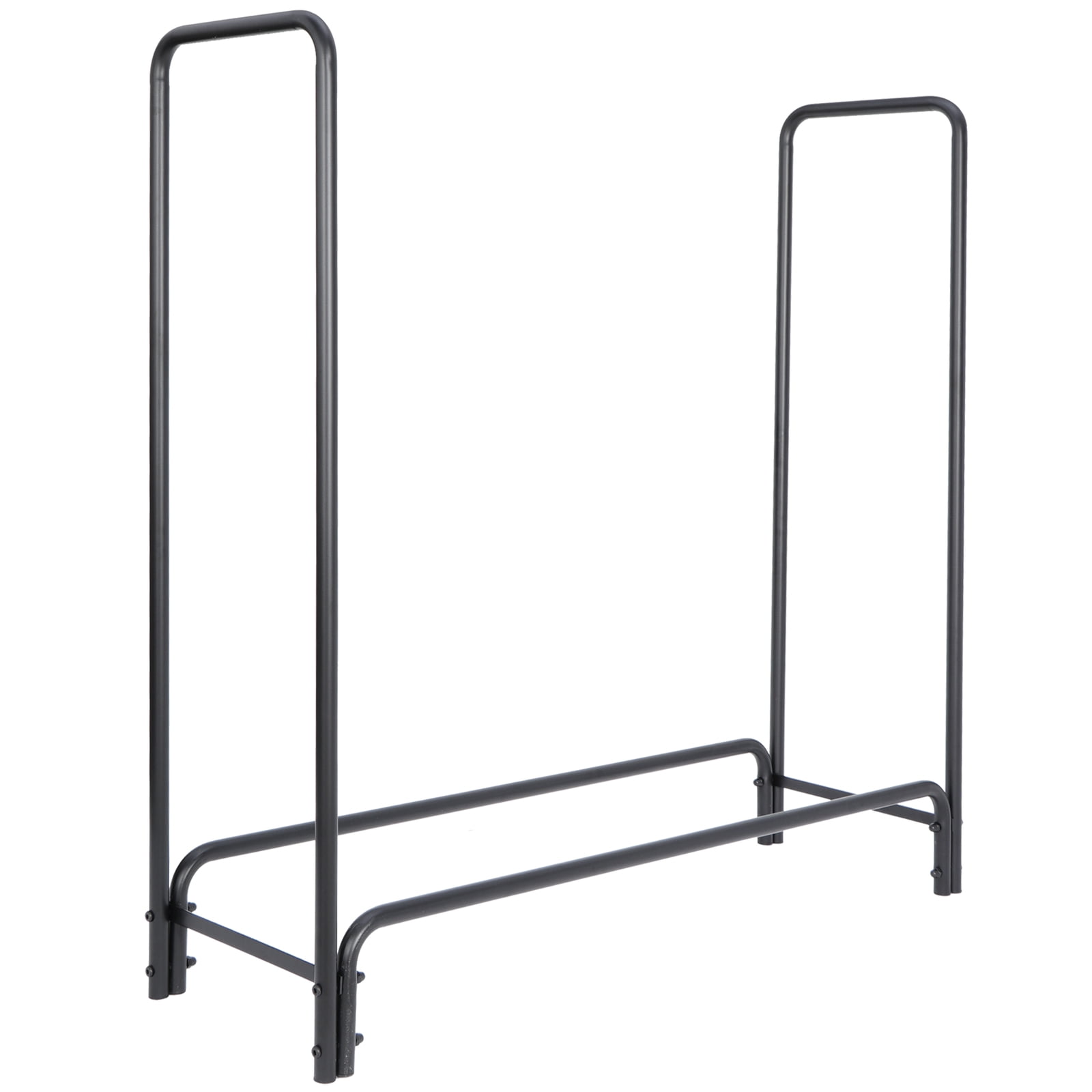 4ft Durable Firewood Log Rack Logs Storage Stand Steel Tubular Wood ...