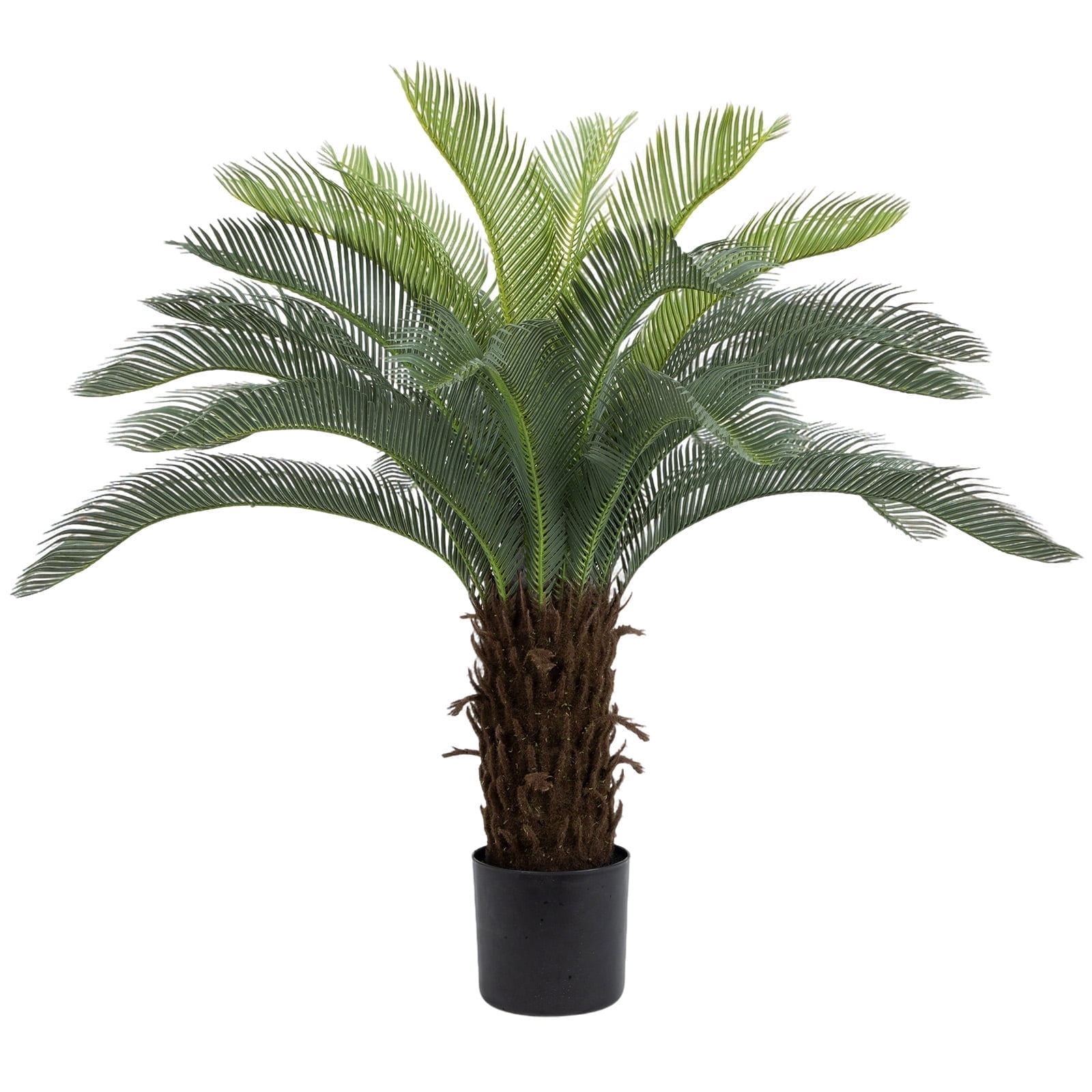 Nafresh 4ft UV Resistant Faux Sago Palm Tree, 48" Super Full Artificial ...