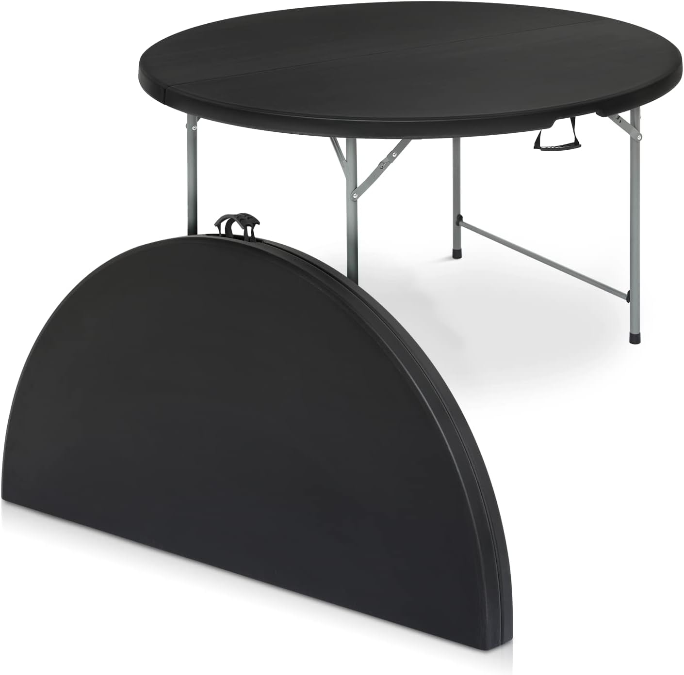 4ft Folding Table Round Fold in Half Commercial Event Table Indoor ...