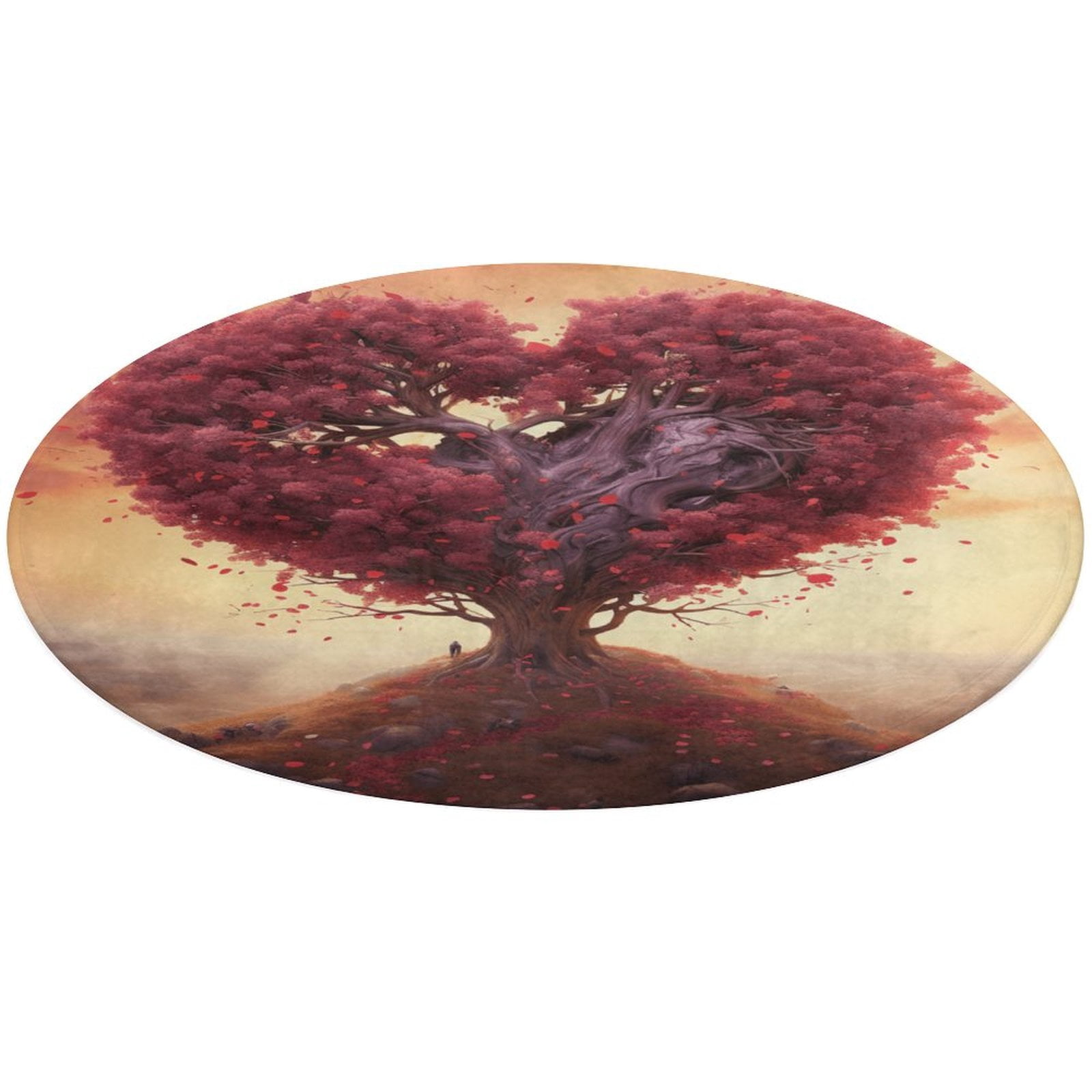 4ft The Giving Tree Washable Circular Carpet And Anti Slip Carpet Are ...