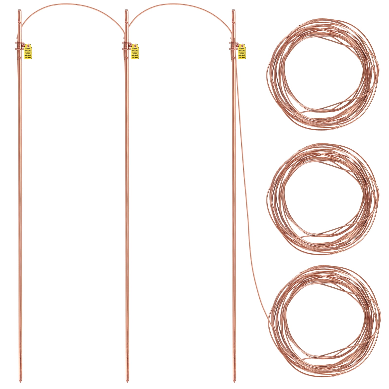 GOUNENGNAIL Copper Clad Ground Rods, 4ft Length, ASTM E8/E8M, Electric ...